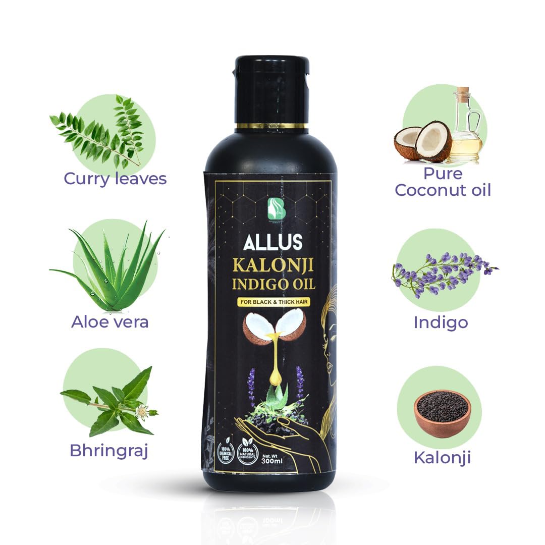 Allu’s Kalonji – Indigo Hair Oil - Allu's Hair Oil